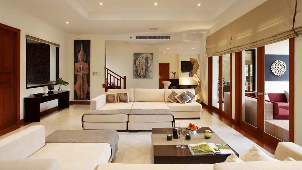 Laguna Waters - Living room, Bang Tao Villa Images - Elite Havens