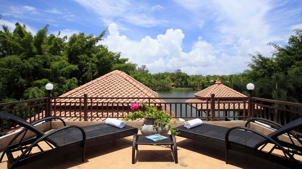 Laguna Waters - Balcony overlooking Laguna lake, Bang Tao Villa Images ...